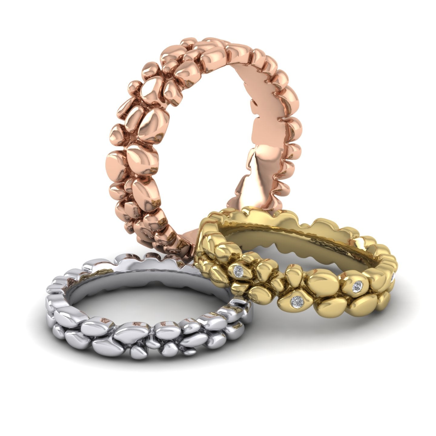 Unique Patterned Wedding Rings – dotJewellery.com