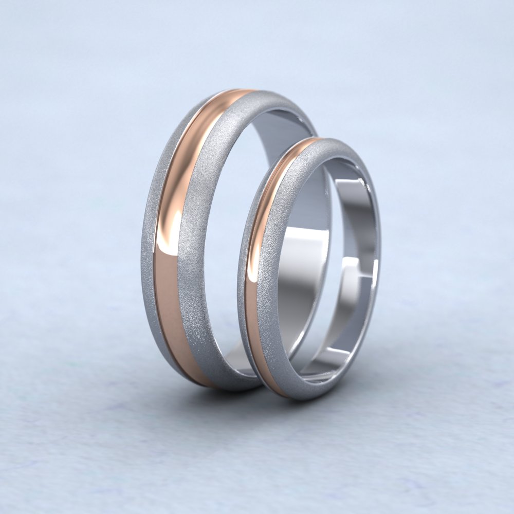 Mixed Metal Wedding Rings For Him In Platinum – dotJewellery.com