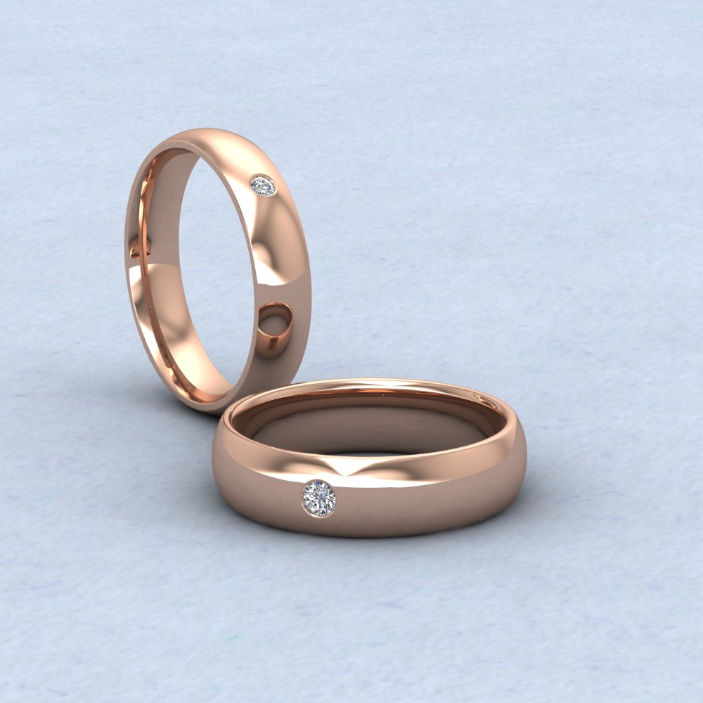 Rose Gold Wedding Rings For Him – dotJewellery.com