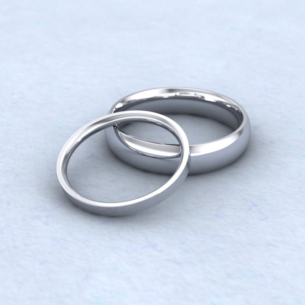 White Gold Plain Wedding Rings – dotJewellery.com