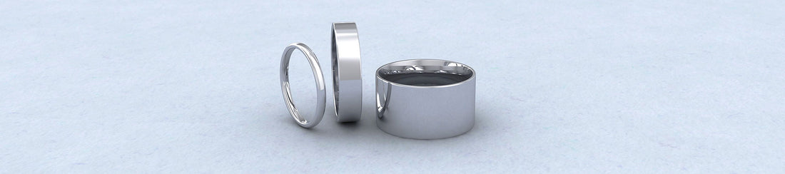 Palladium Plain Wedding Rings – dotJewellery.com