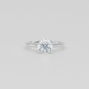 18ct Rose Gold Four Claw Diamond Set Solitaire Diamond Ring With Diamo ...