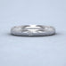 Engraved Flower 9ct White Gold 3mm Wedding Ring – dotJewellery.com